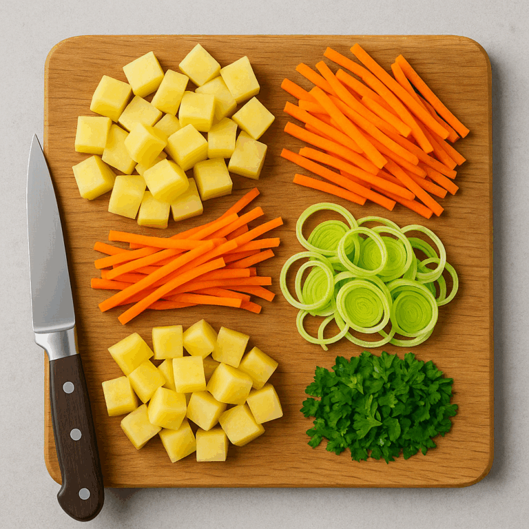 Pommes Rissolées mit Gemüse selber machen - Pommes selber machen