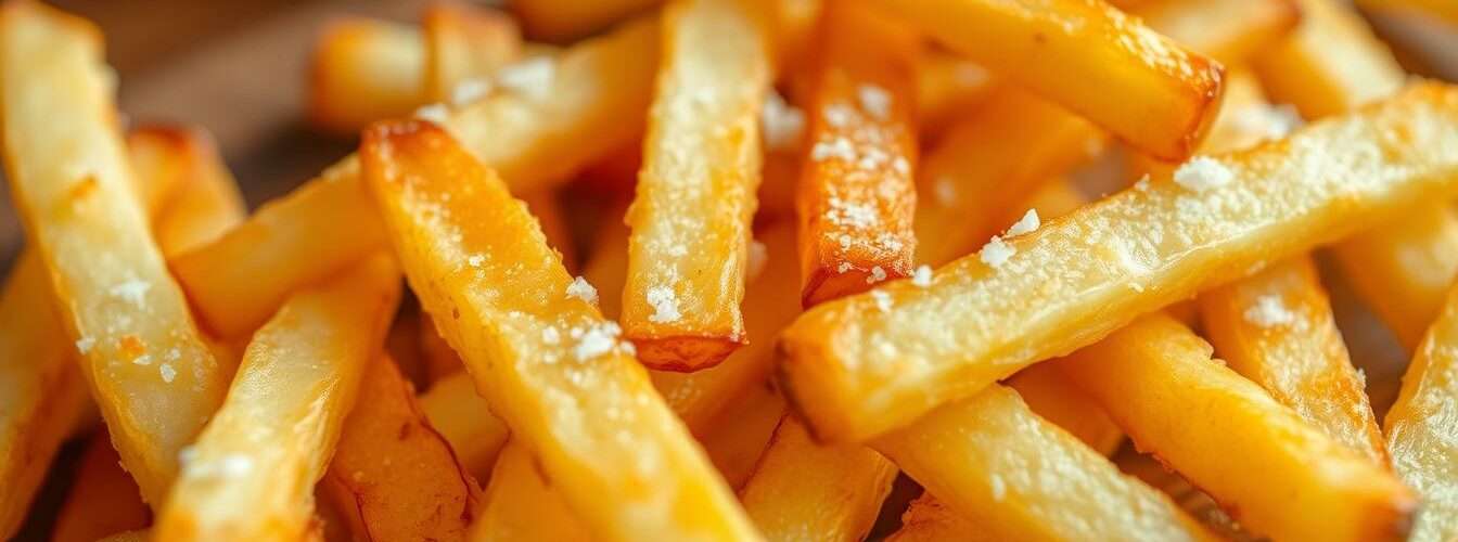 Pommes Heissluftfritteuse Rohe Kartoffeln Garzeit